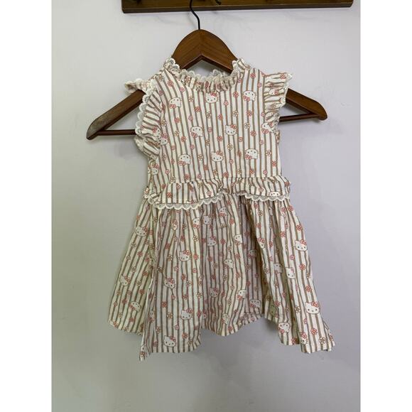 Hello Kitty | Dresses | Hello Kitty X Sanrio Girls Dress 3t Beige ...